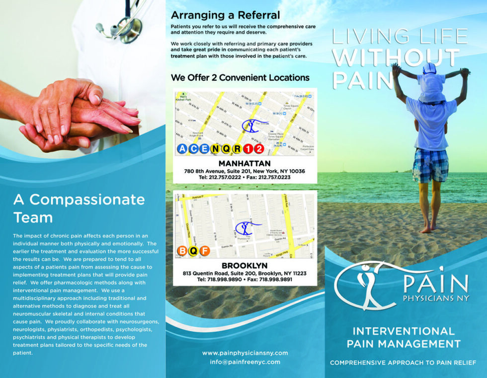 Pain Treatment Brochure | Bracha Designs