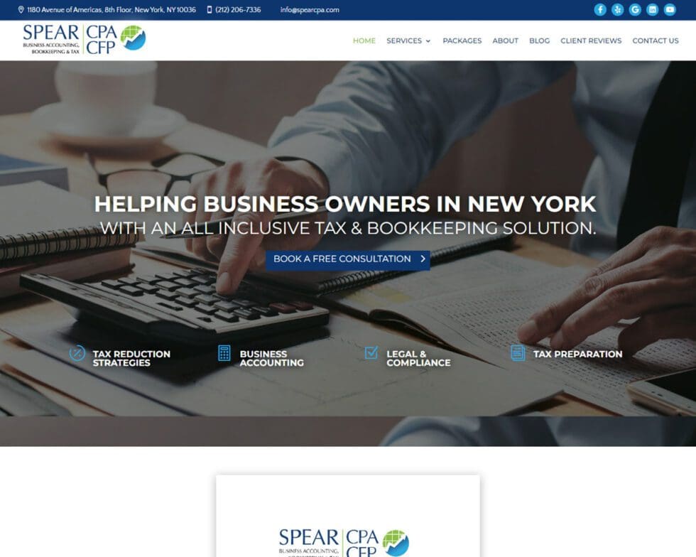 Business Accounting Website | Bracha Designs