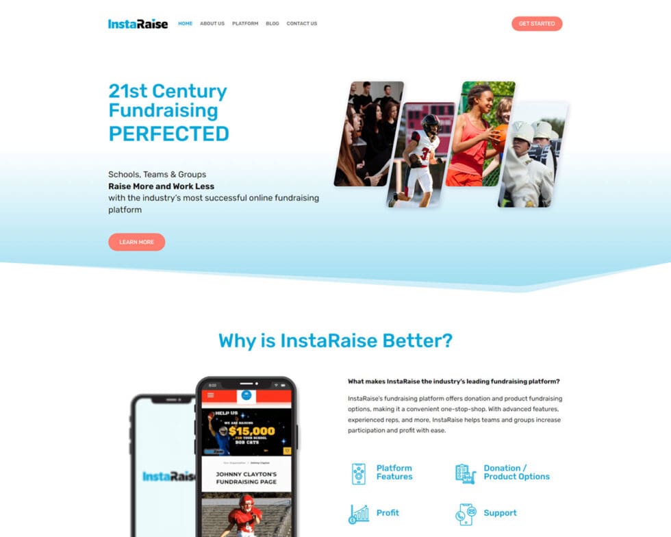 Fundraising Platform Website | Bracha Designs