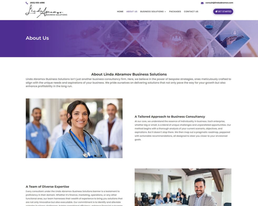 Business Solutions Website | Bracha Designs
