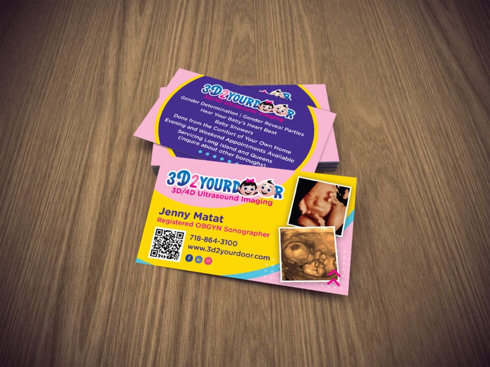 Mobile Ultrasound Imaging Business Card | Bracha Designs