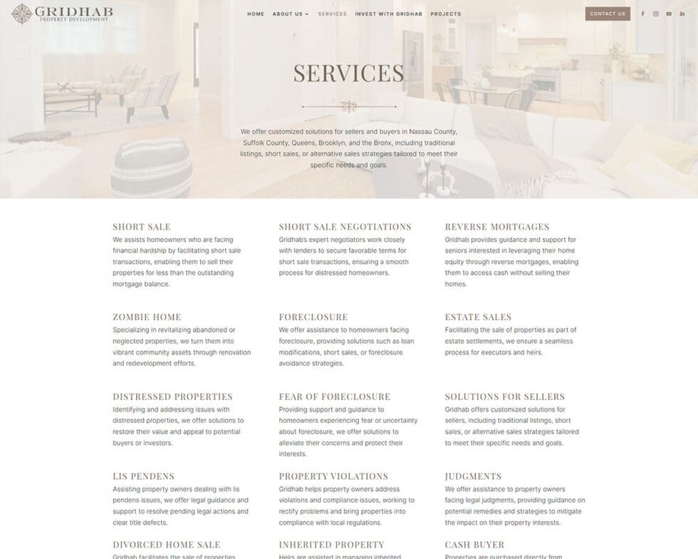 Property Development Website | Bracha Designs