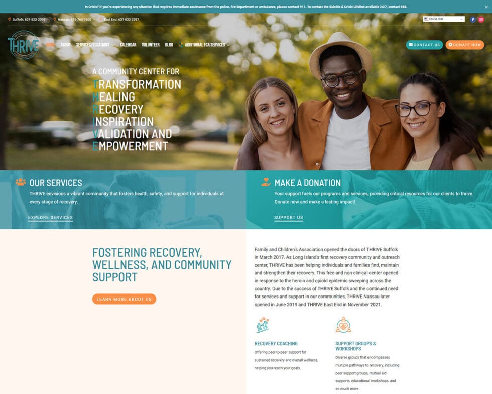 Long Island Outreach Website | Bracha Designs