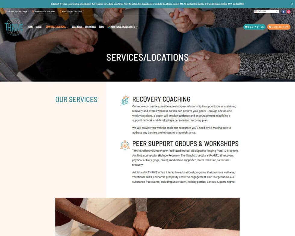 Long Island Outreach Website | Bracha Designs