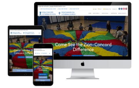 Lutheran Grade School Website | Bracha Designs