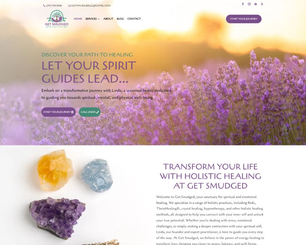 Holistic Healing Website | Bracha Designs